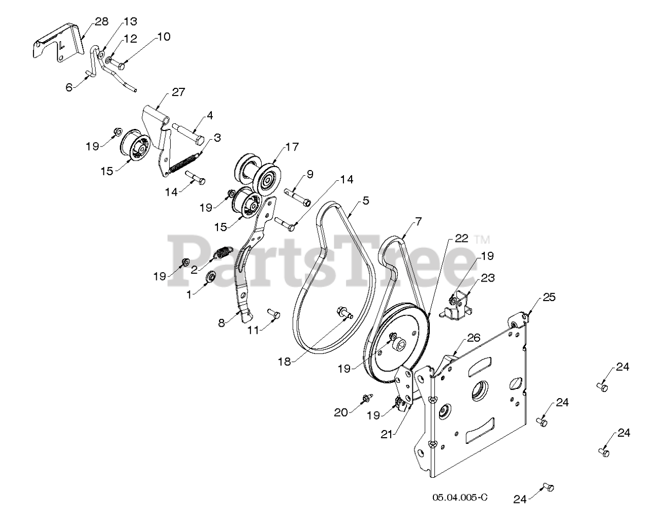 Husqvarna ST 224 (970468501-01) - Husqvarna 24" Snow Blower (2020-05 ...