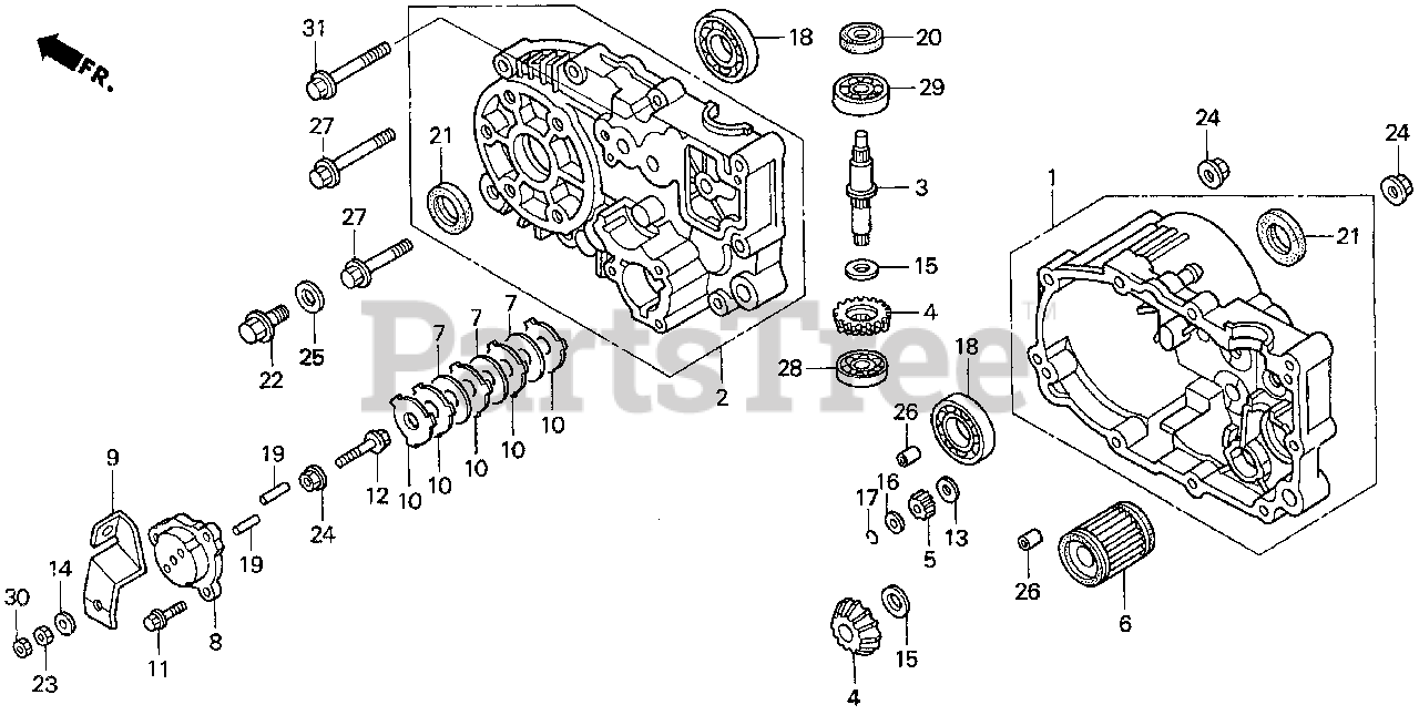Honda H2013 HK1 SDAC (MZBF) - Honda Harmony Lawn Tractor, Made in USA ...