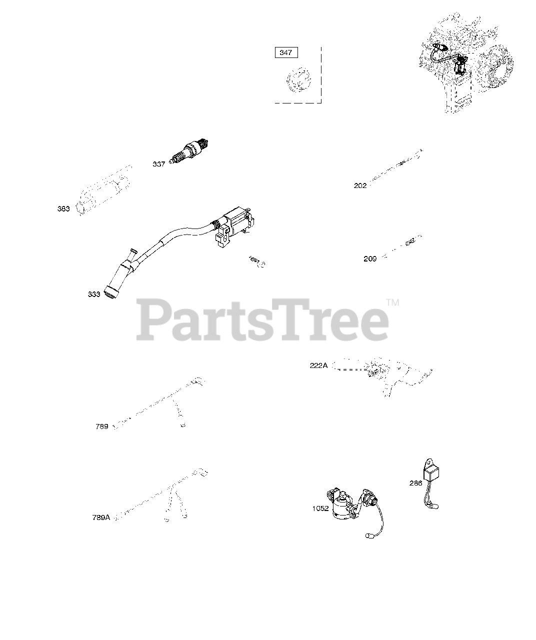 Briggs & Stratton 13U132-0001-G1 - Briggs & Stratton Horizontal Engine ...