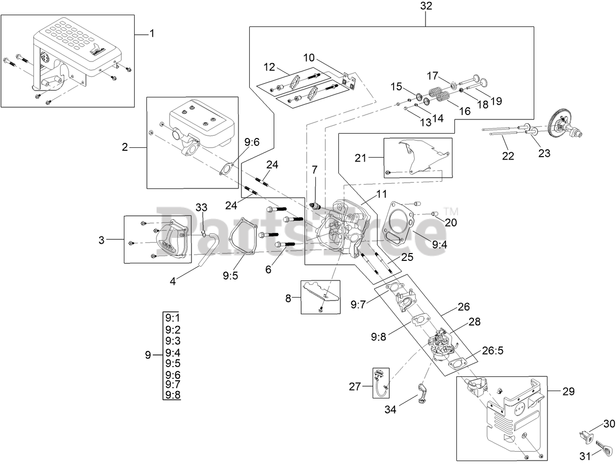 Toro 38840 (928 OAE) - Toro 28" Power Max Heavy-Duty Snow Thrower (SN ...