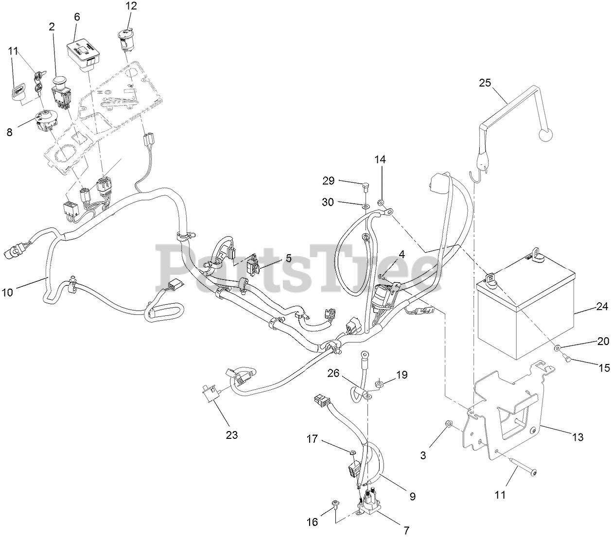 Exmark RAE702GEM44300 - Exmark 44" Radius E-Series Zero-Turn Mower ...