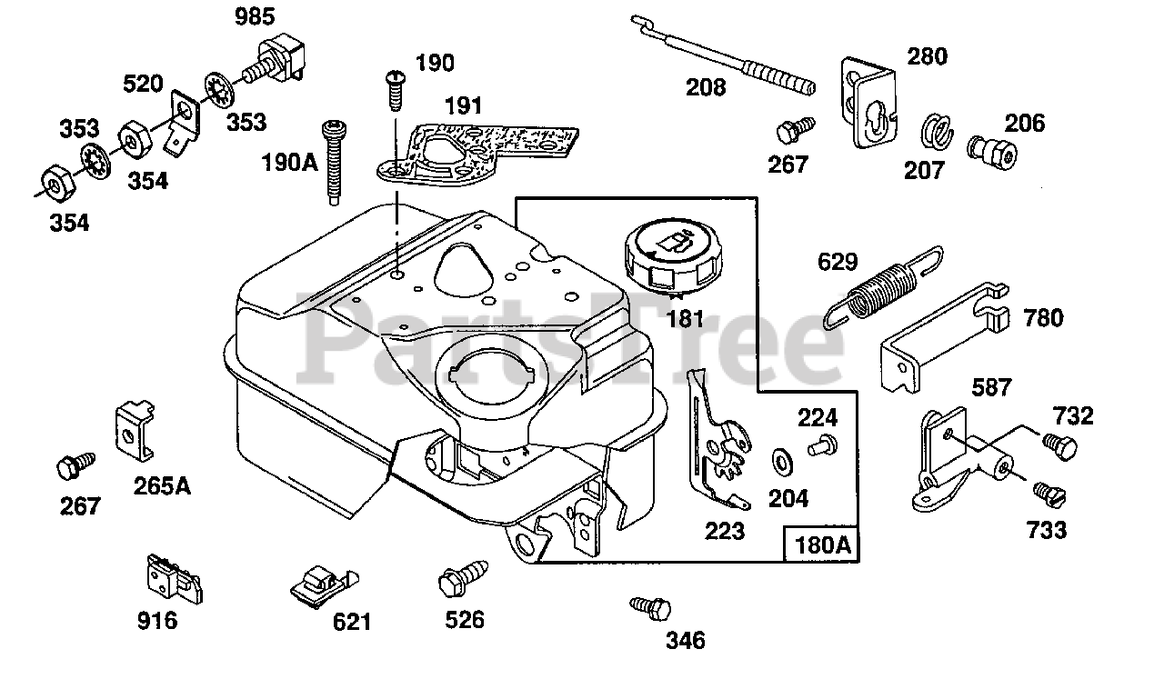 Briggs & Stratton 80212-4005-01 - Briggs & Stratton Horizontal Engine ...