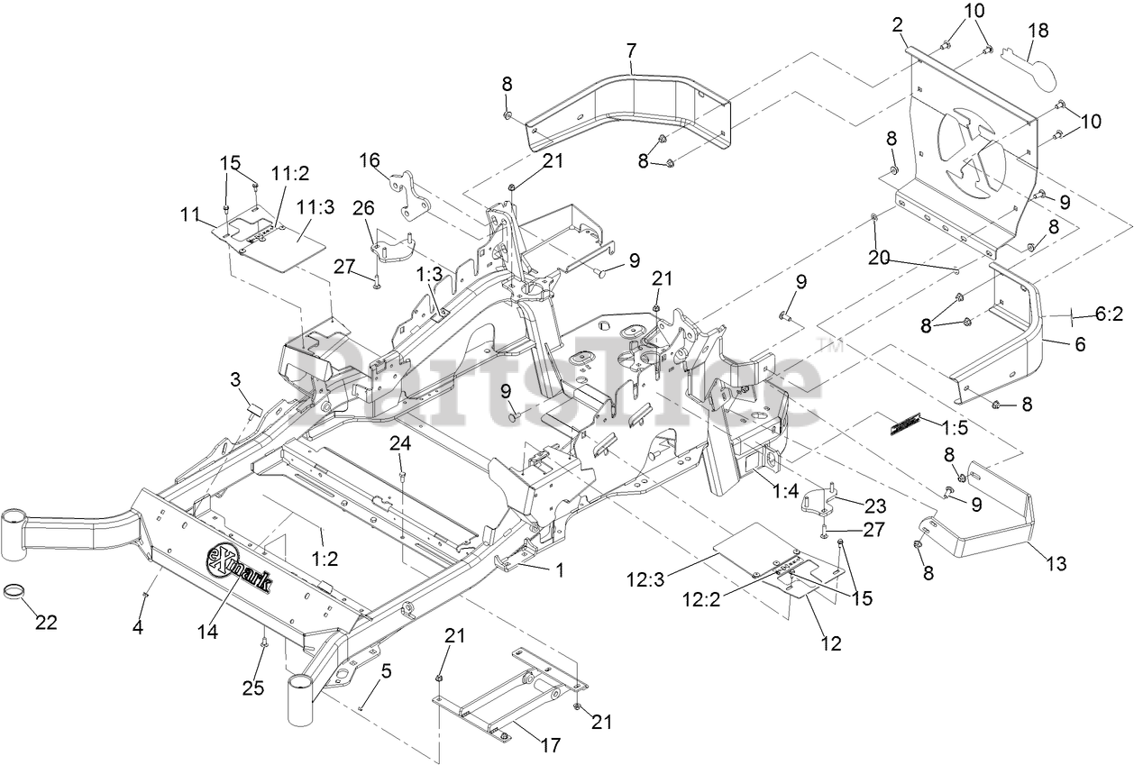 Exmark LZE751GKA604C1 - Exmark 60" Lazer Z E-Series Zero-Turn Mower ...