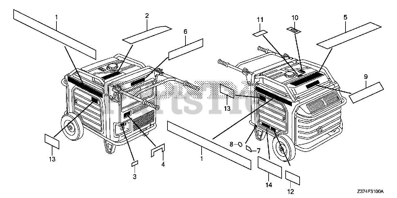 Honda EU7000is N AT (EEJD) - Honda Generator, Made in India (SN: EEJD ...