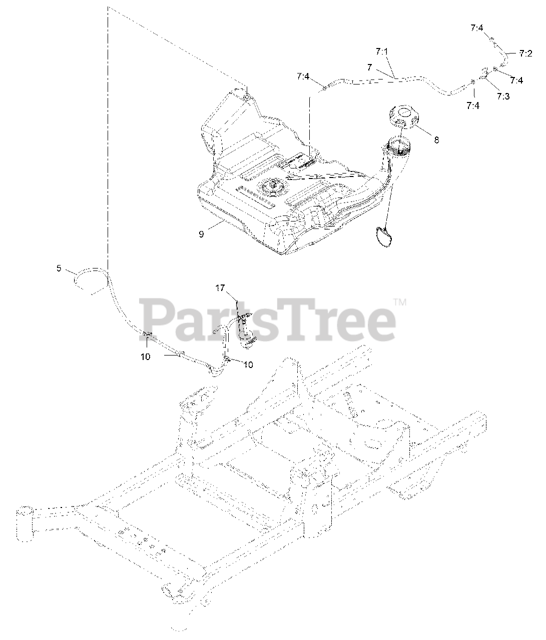 Exmark RAE708GEM48300 - Exmark 48" Radius E-Series Zero-Turn Mower ...