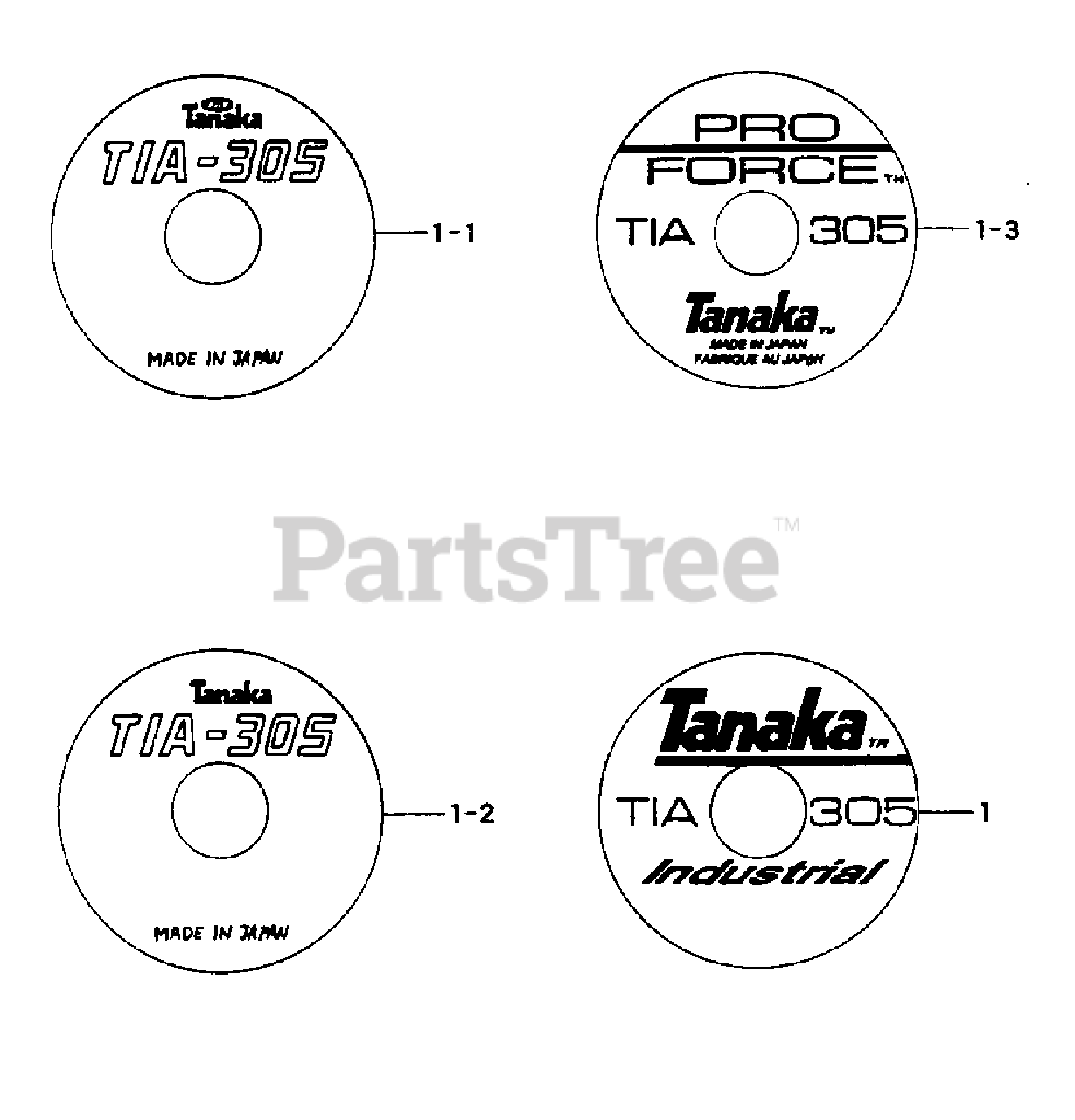 Tanaka TIA-305 - Tanaka Power Auger Marks Parts Lookup with Diagrams ...