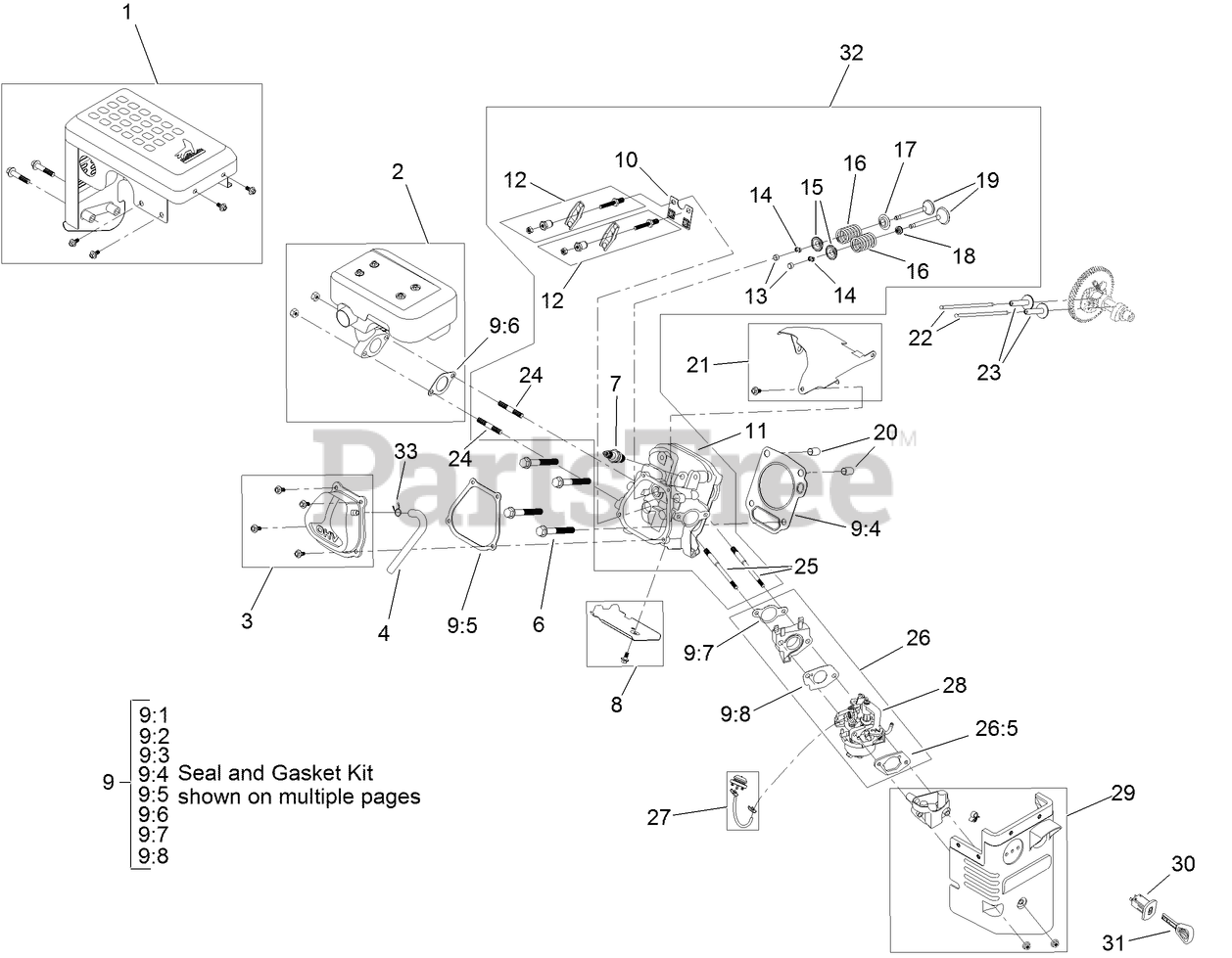 Toro 38841 (1028 OHXE) - Toro 28" Power Max Heavy-Duty Snow Thrower (SN ...