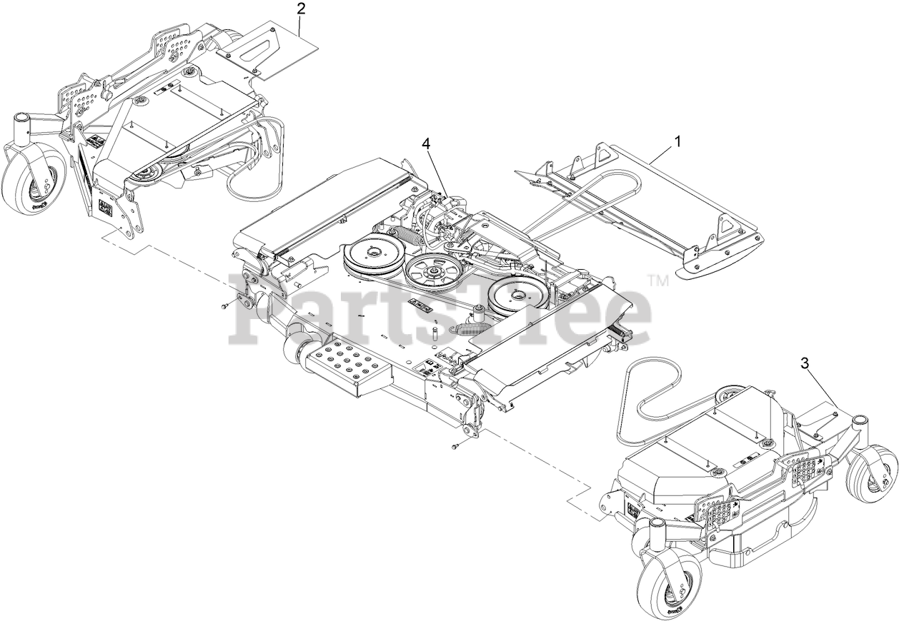 Exmark LZX980EKC96RW0 - Exmark 96" Lazer Z X-Series Zero-Turn Mower ...