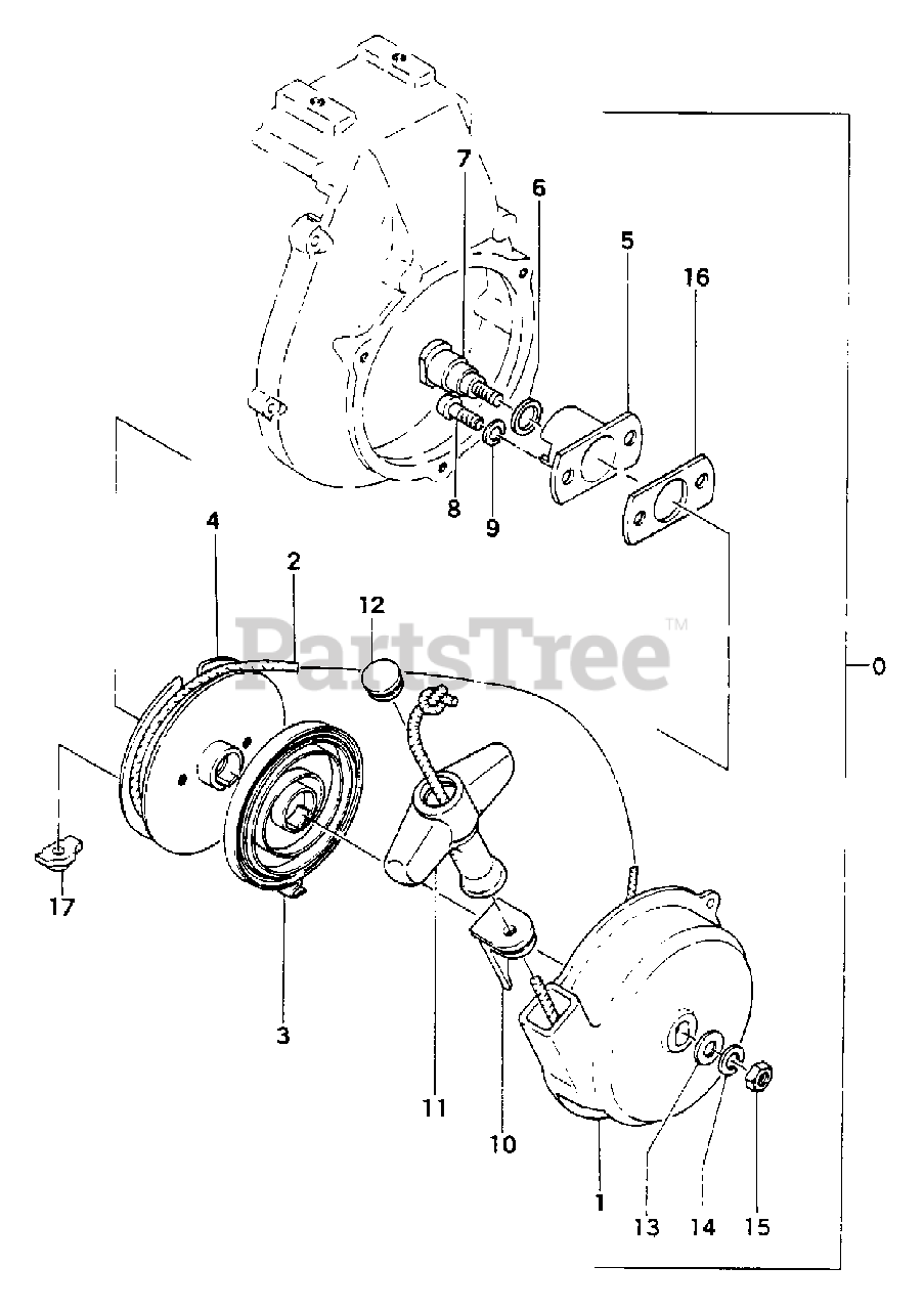 Tanaka QEG-250 - Tanaka Portable Generator Recoil Starter Parts Lookup ...
