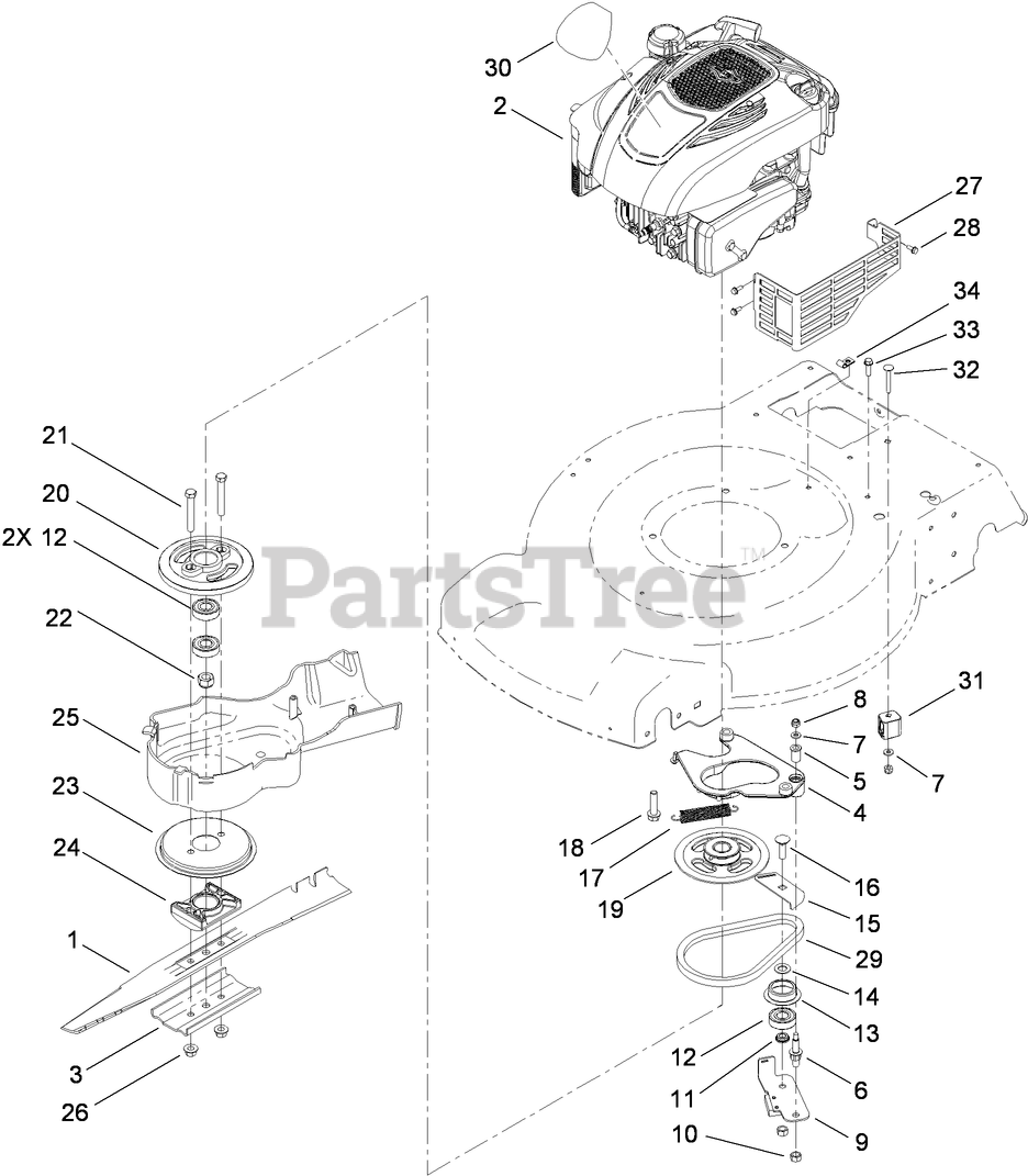 Toro Lawn Mower Engine Parts Diagram | Reviewmotors.co