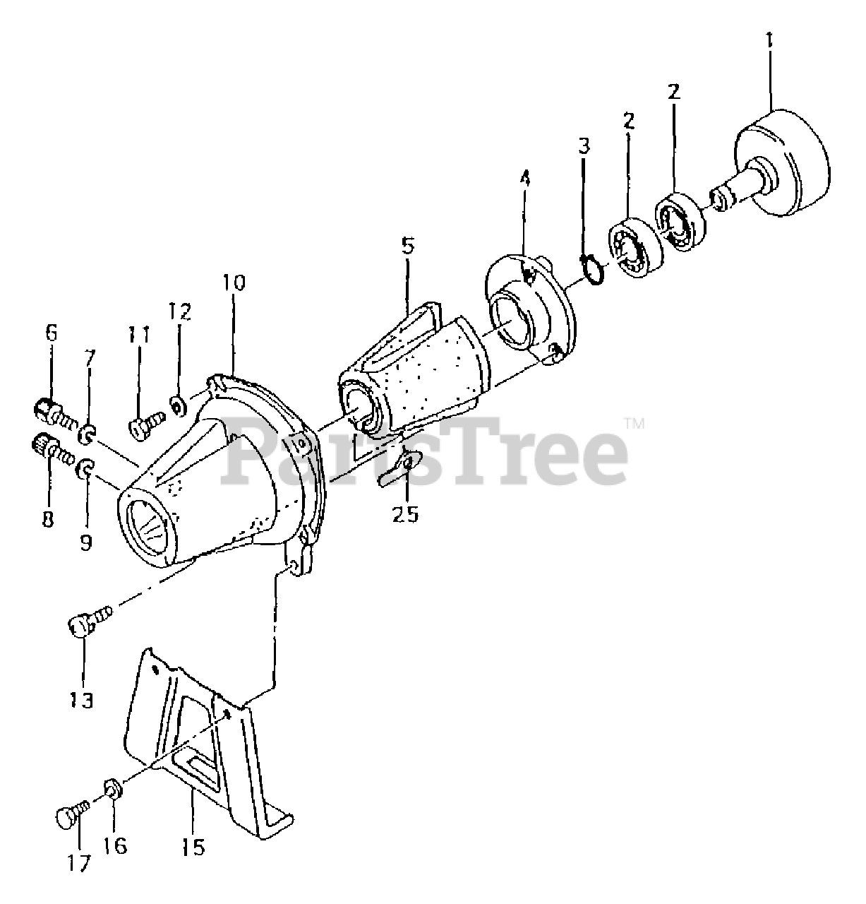 Tanaka TBC-355 - Tanaka Brush Cutter Clutch Case Parts Lookup with ...
