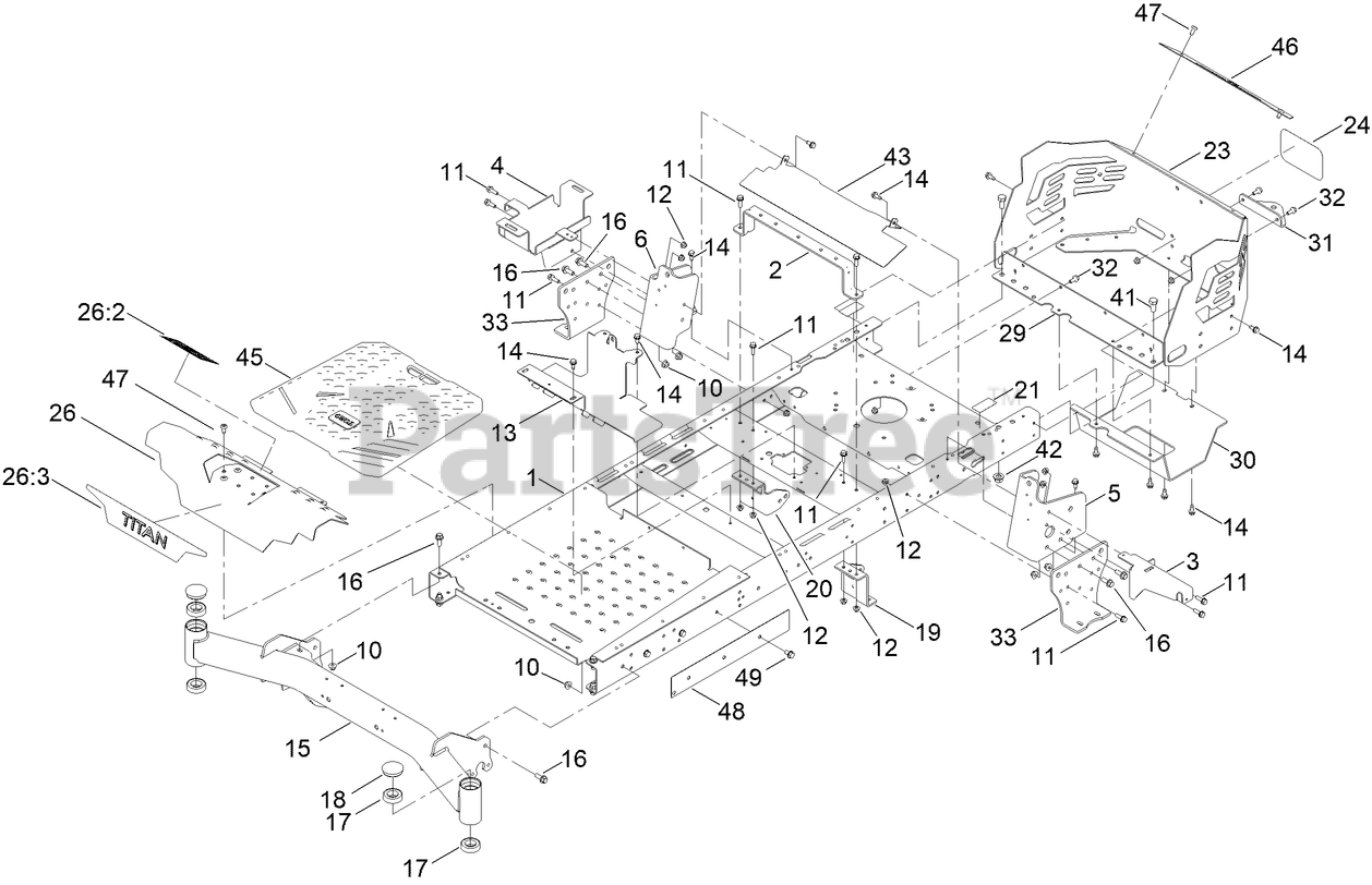 Toro 75305 (ZX 5400) - Toro 54" Titan Zero-Turn Mower (SN: 411700000 ...