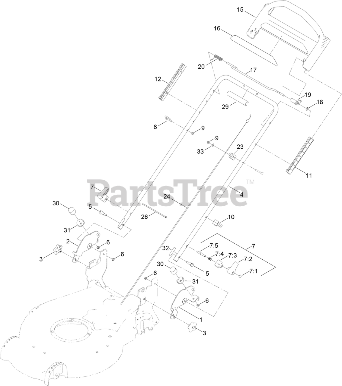 Toro 21383 - Toro Super Recycler Walk-Behind Mower (SN: 400000000 ...