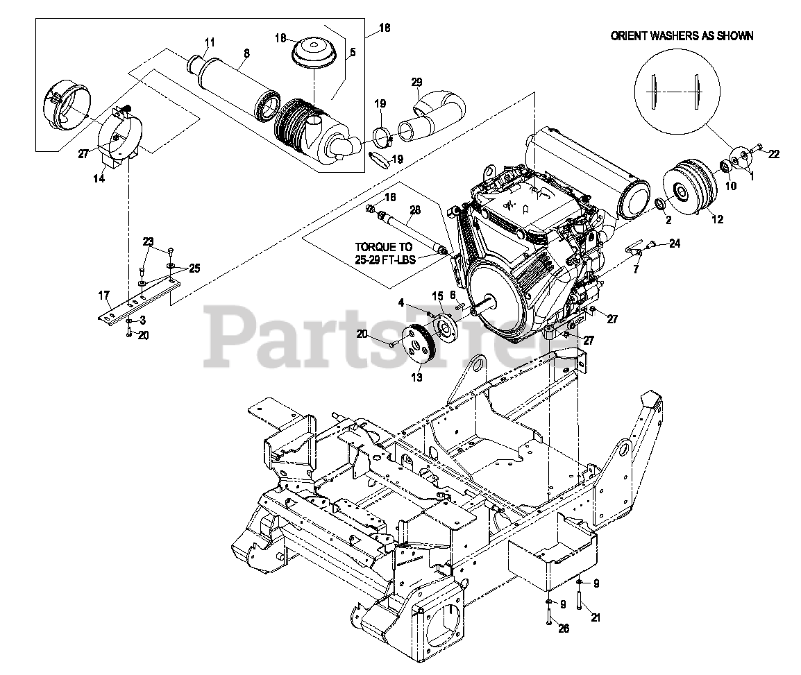 Exmark FR23KC - Exmark Front Runner Front Mount Mower, 23hp Kohler (SN ...