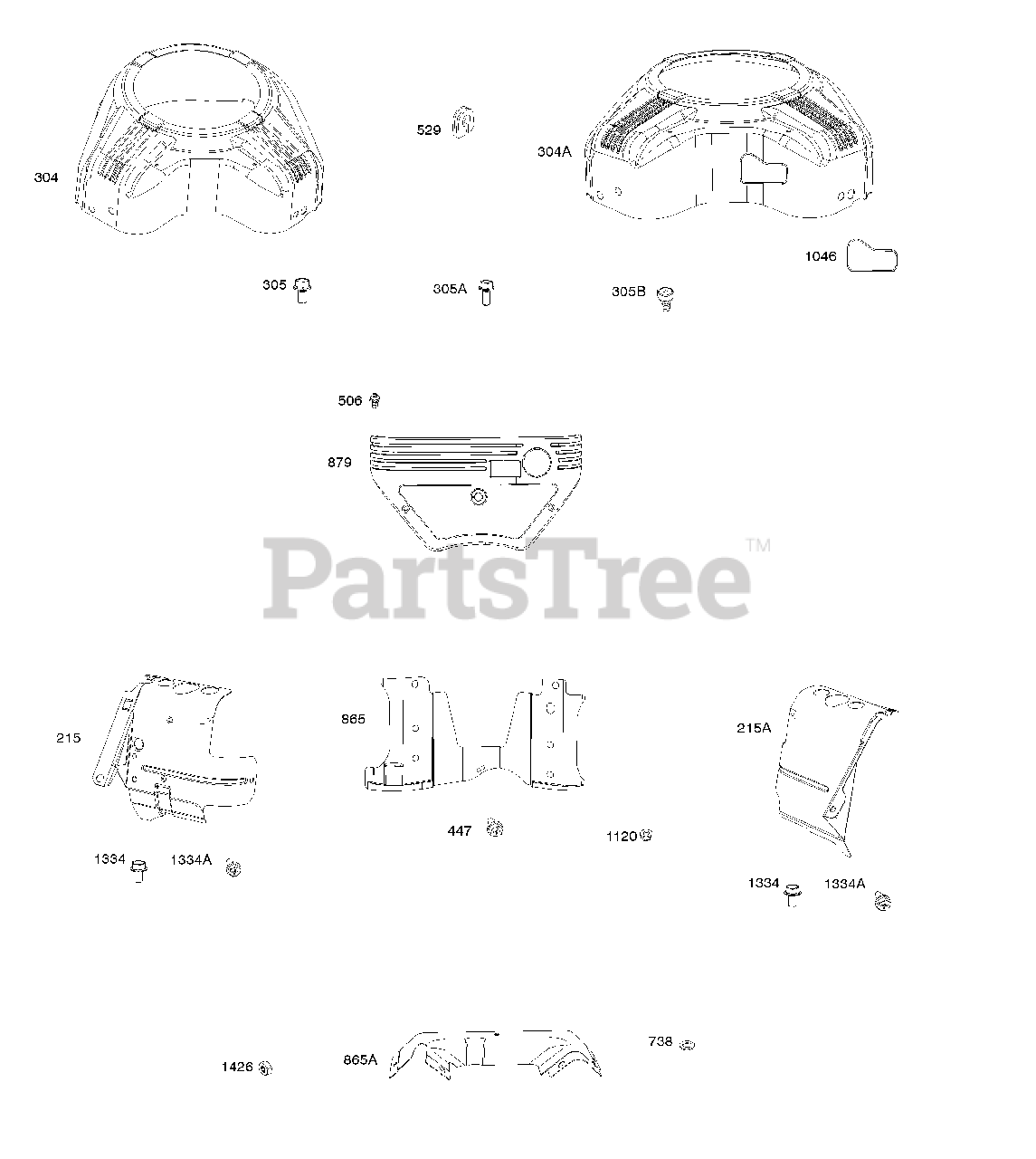 Briggs & Stratton 359777-0100-E1 - Briggs & Stratton Vertical Engine ...