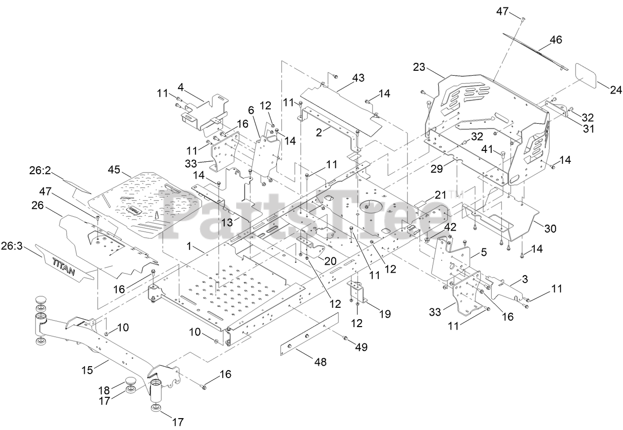 Toro 75301 TA (ZX 4800) - Toro 48" Titan Zero-Turn Mower (SN: 400000000 ...