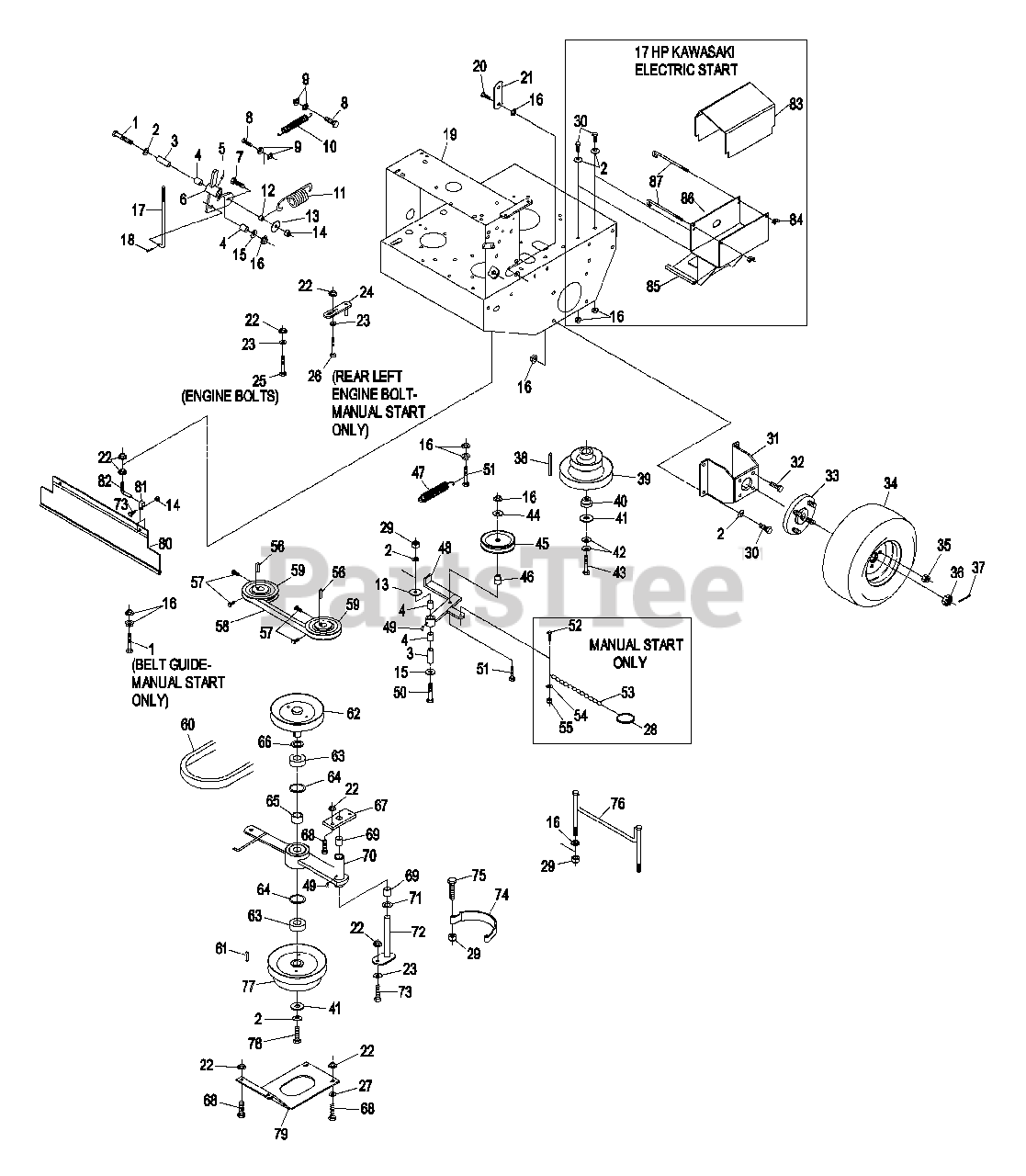 Exmark TT4817KAEC - Exmark 48" Turf Tracer Hydro Walk-Behind Mower ...