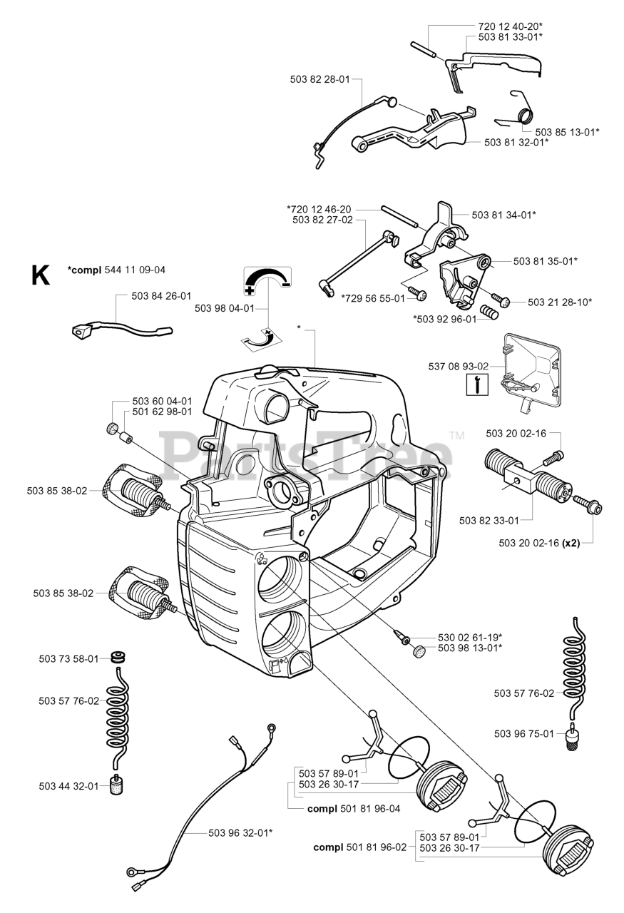Husqvarna 335 XPT - Husqvarna Chainsaw, CARB (SN: 20011800001 & Above ...