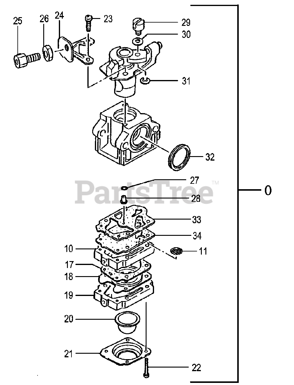 Tanaka TBL-7600 - Tanaka Backpack Blower Carburetor Parts Lookup with ...