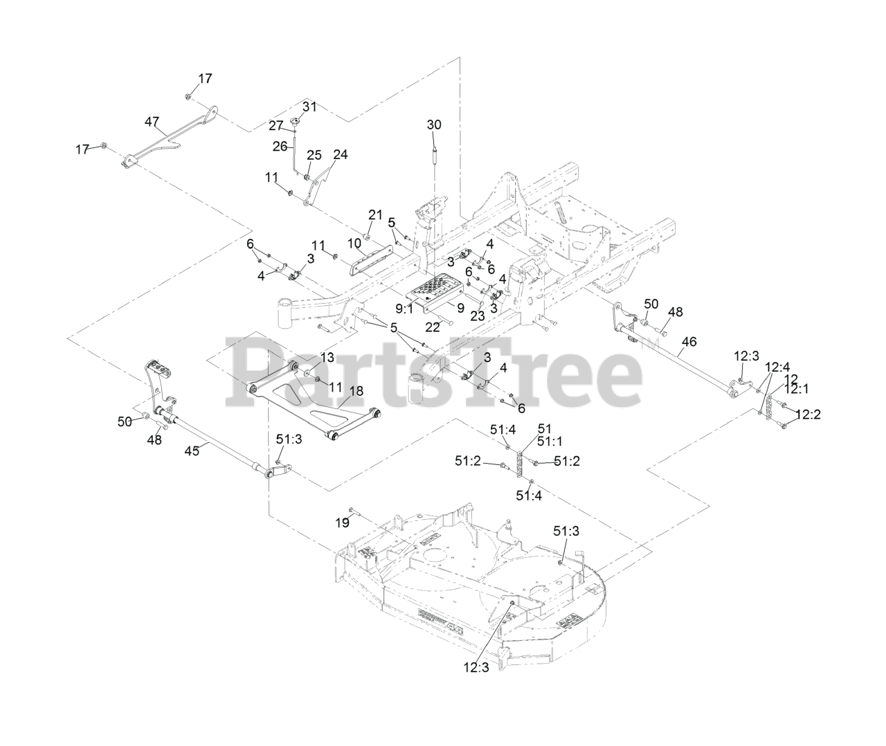 Exmark RAE708GEM44300 - Exmark 44" Radius E-Series Zero-Turn Mower ...