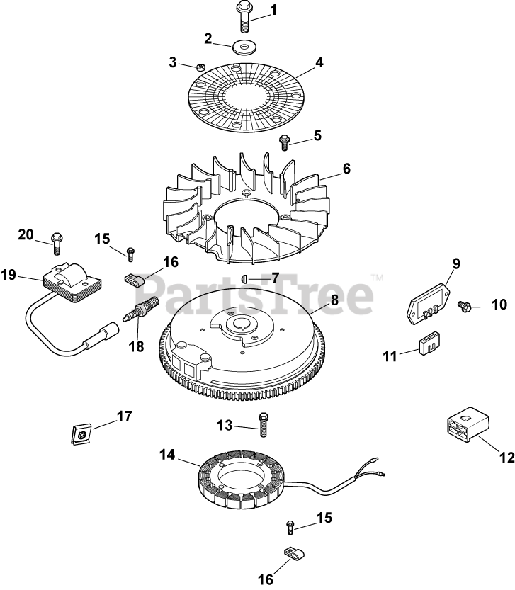 Kohler CV15-41617 - Kohler Command PRO Engine, Made for Husqvarna, 15hp ...