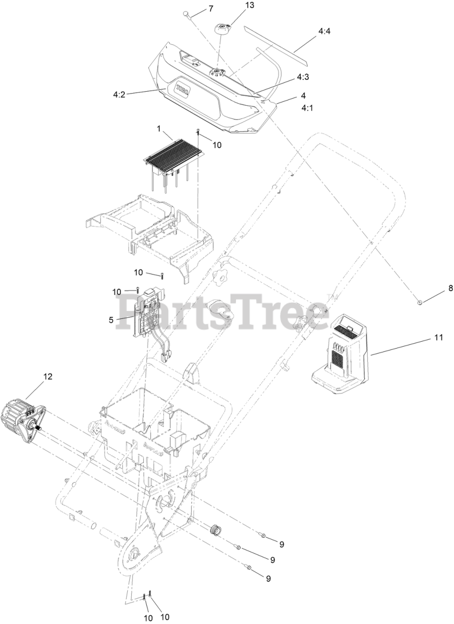 Toro 39901 T - Toro Flex-Force Power System 60V MAX Snow Thrower (SN ...