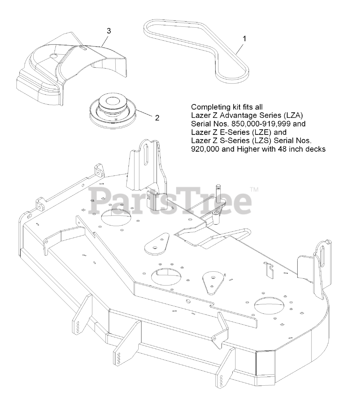 Exmark LZUV2B - Exmark Ultra Vac Twin Bagger for Lazer Z Mower (SN ...