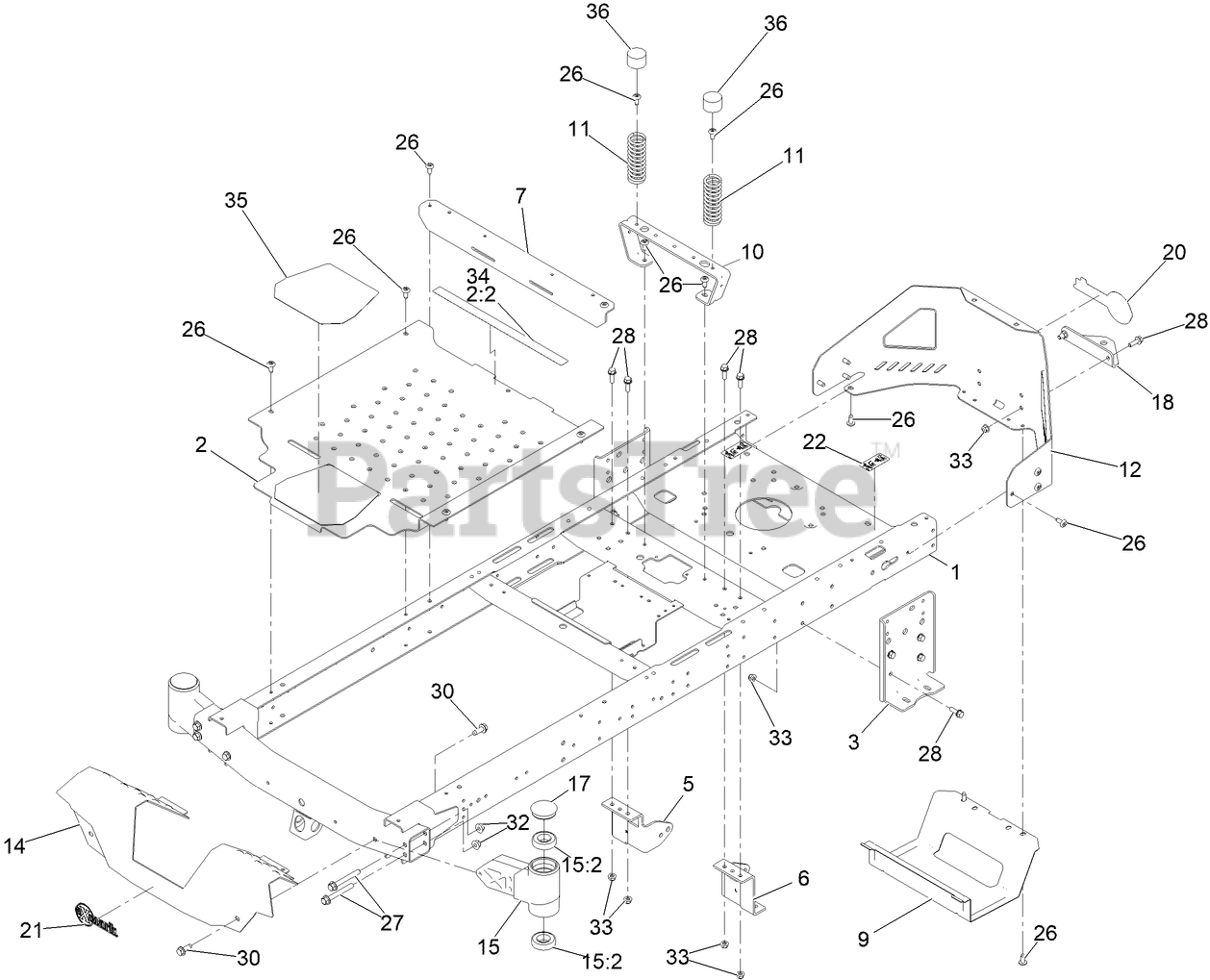 Exmark QZE725GKC42200 - Exmark 42" Quest E-Series Zero-Turn Mower ...