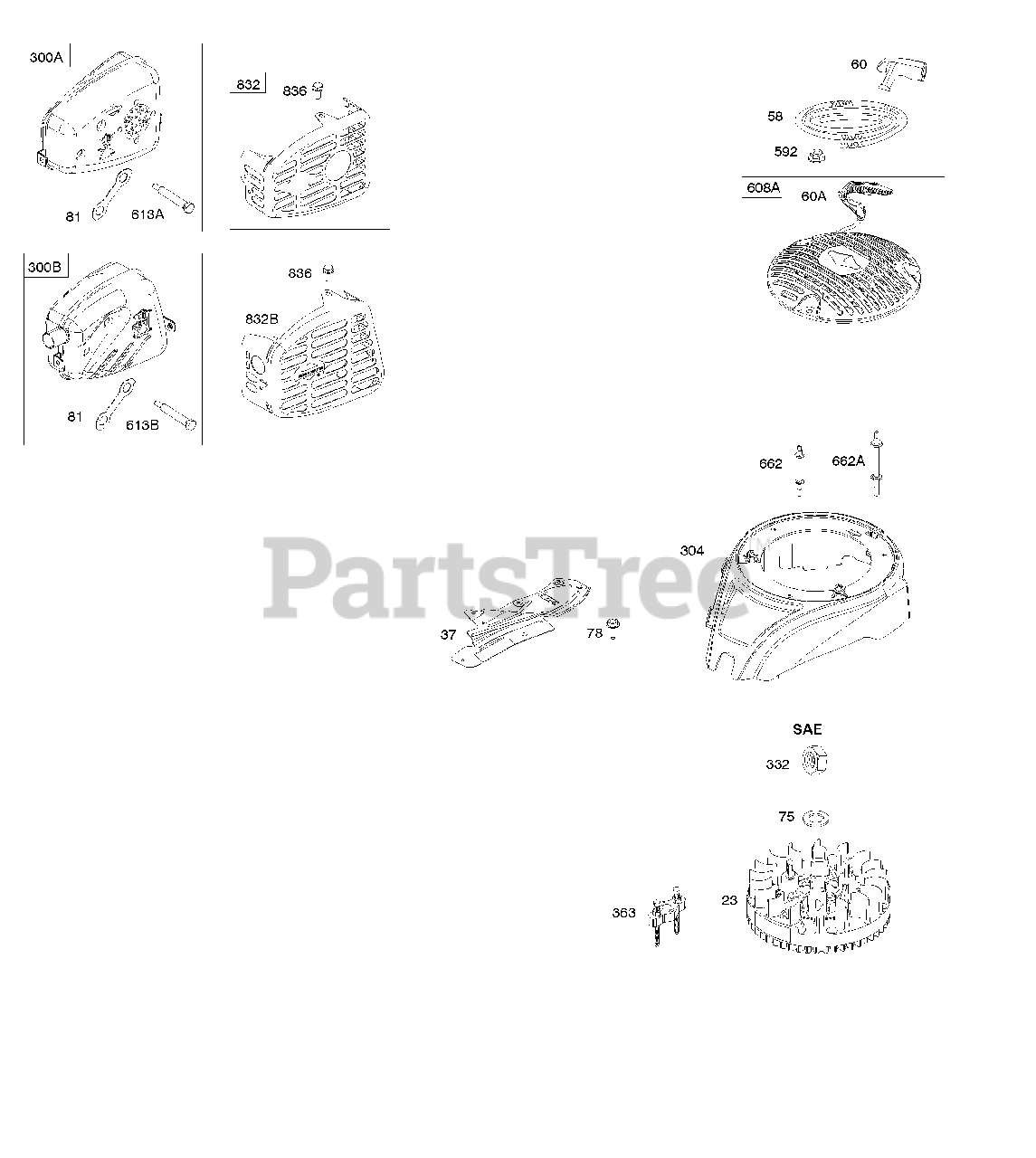 Briggs & Stratton 90602-0111-B8 - Briggs & Stratton Vertical Engine ...