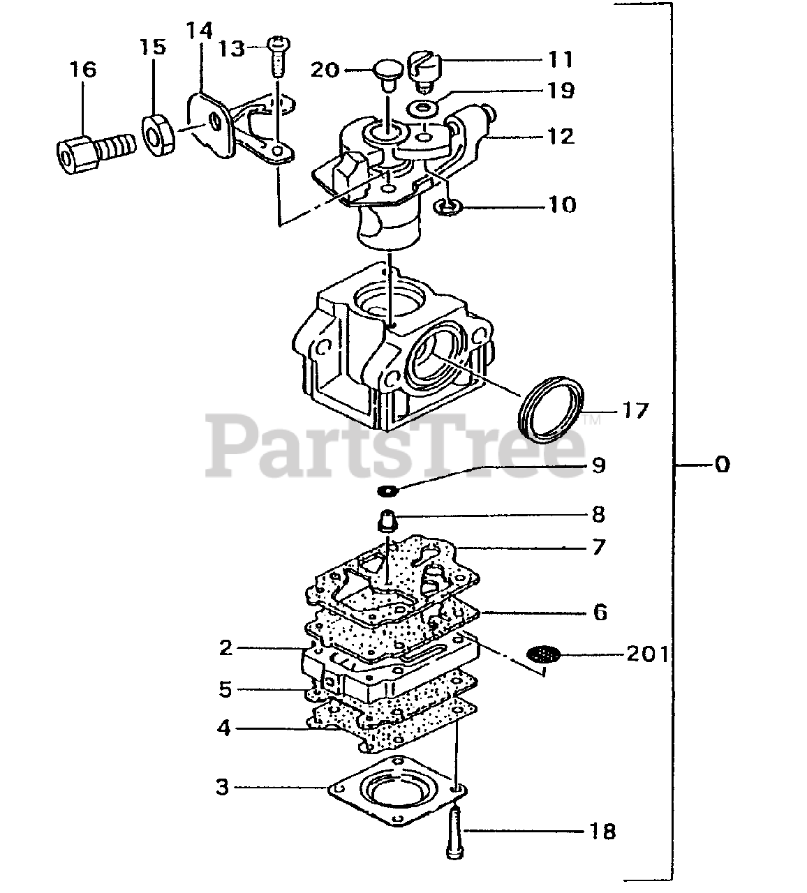 Tanaka TBL-4600 - Tanaka Backpack Blower Carburetor Parts Lookup with ...