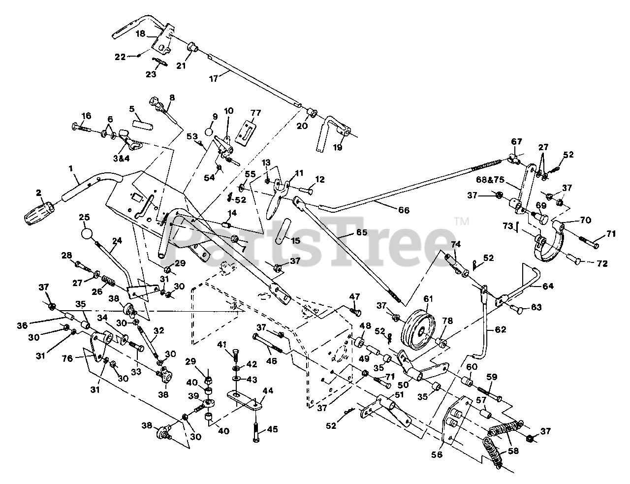 Exmark TT-14K - Exmark Turf Tracer Hydro Walk-Behind Mower, 14hp Kohler ...