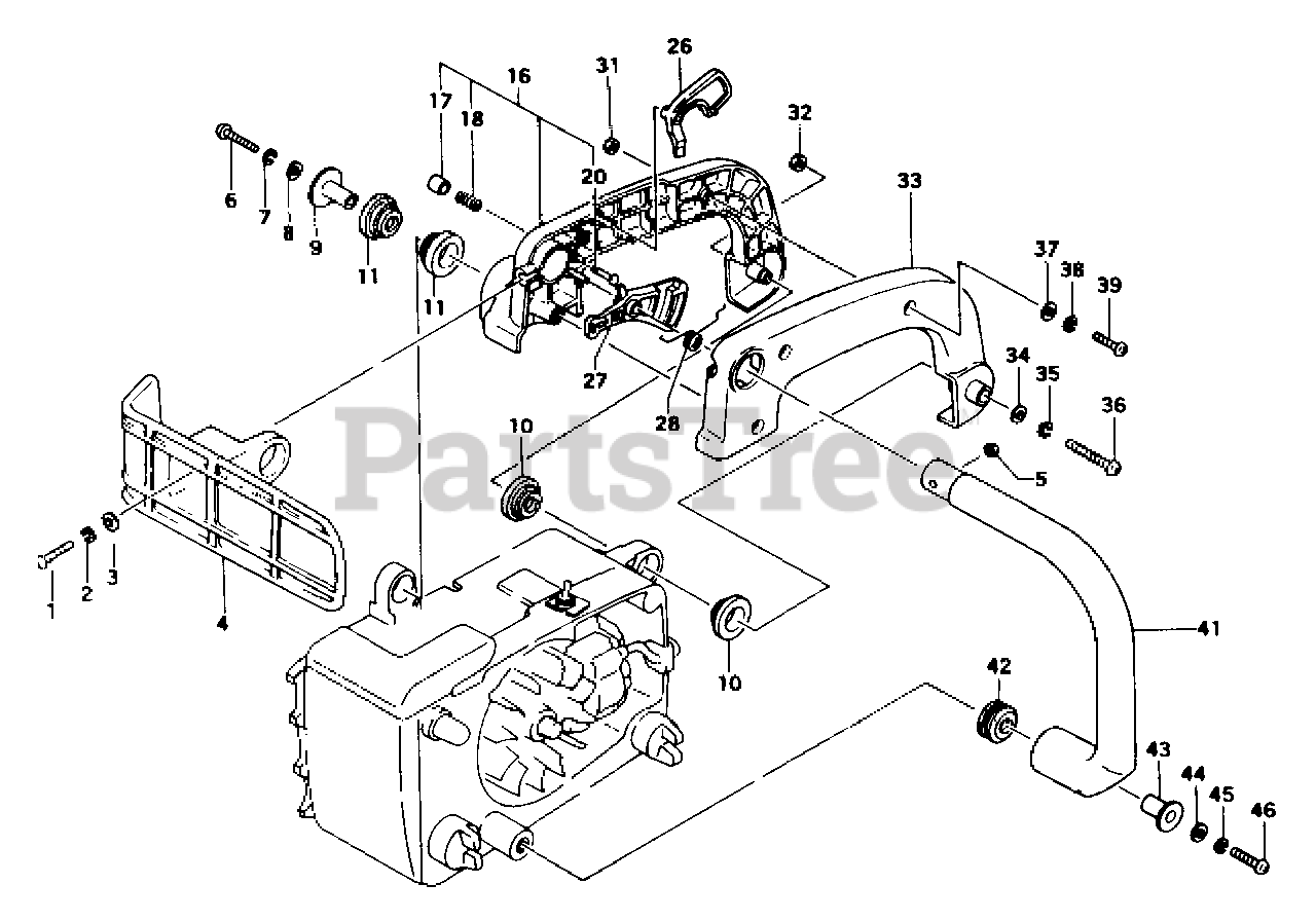 Tanaka ECS-290 - Tanaka Chainsaw Handle Parts Lookup with Diagrams ...