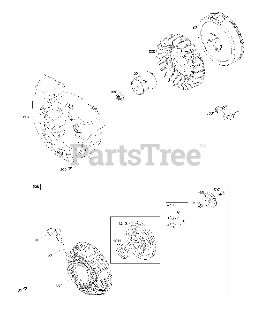 Briggs & Stratton 250035-0110-B1 - Briggs & Stratton Horizontal Engine ...
