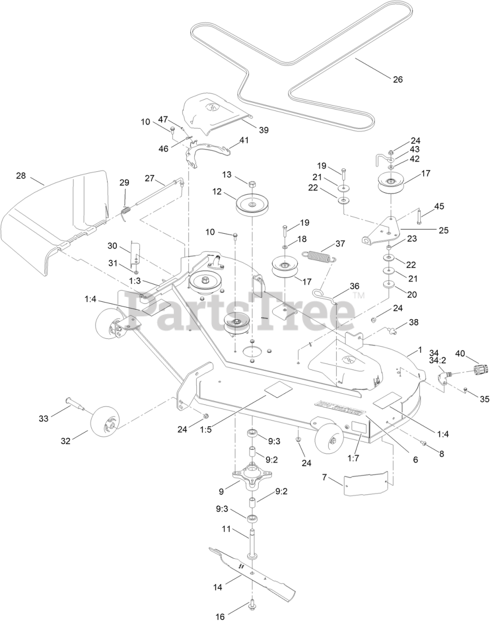 Toro 75756 - Toro 54" TimeCutter Zero-Turn Mower (SN: 412800000 ...