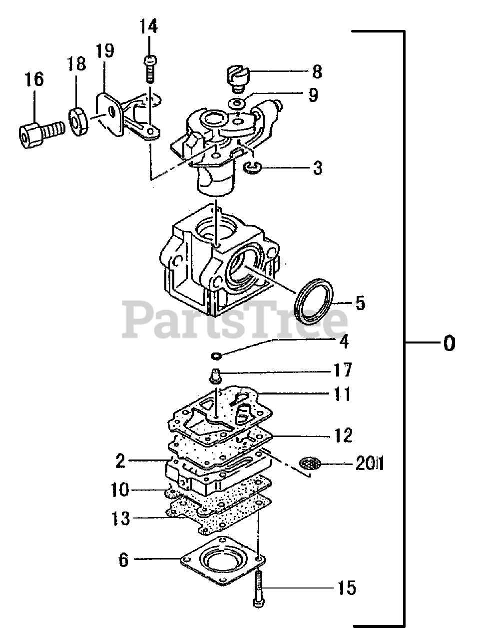 Tanaka TIA-340 - Tanaka Power Auger Carburetor (T046355~) Parts Lookup ...