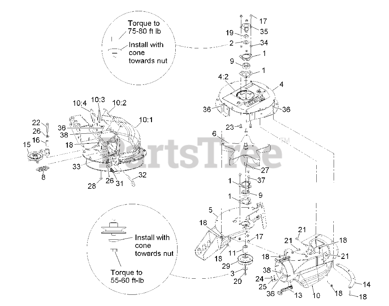Exmark 116-3000 - Exmark Ultra Vac Bagger for Lazer Mower (SN: 920000 ...