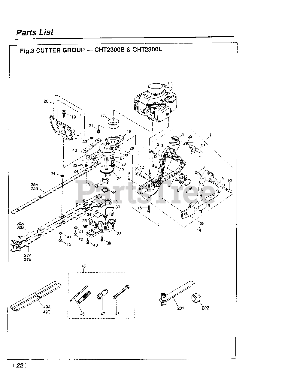RedMax CHT 2300 L - RedMax Hedge Trimmer (SN: 966859 & Above) (1999-10 ...