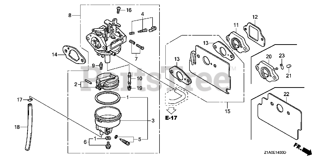 Honda GC190 A DHAF (GCAAA) - Honda Engine, Made in USA (SN: GCAAA ...