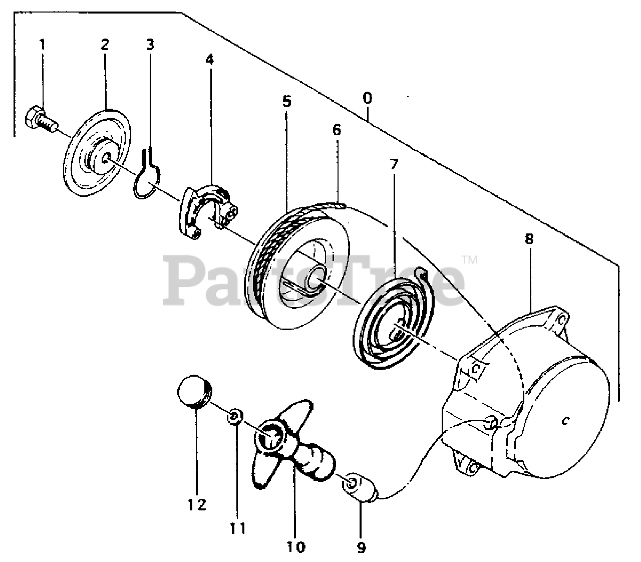 Tanaka TCP-381 - Tanaka Centrifugal Pump Recoil Starter Parts Lookup ...