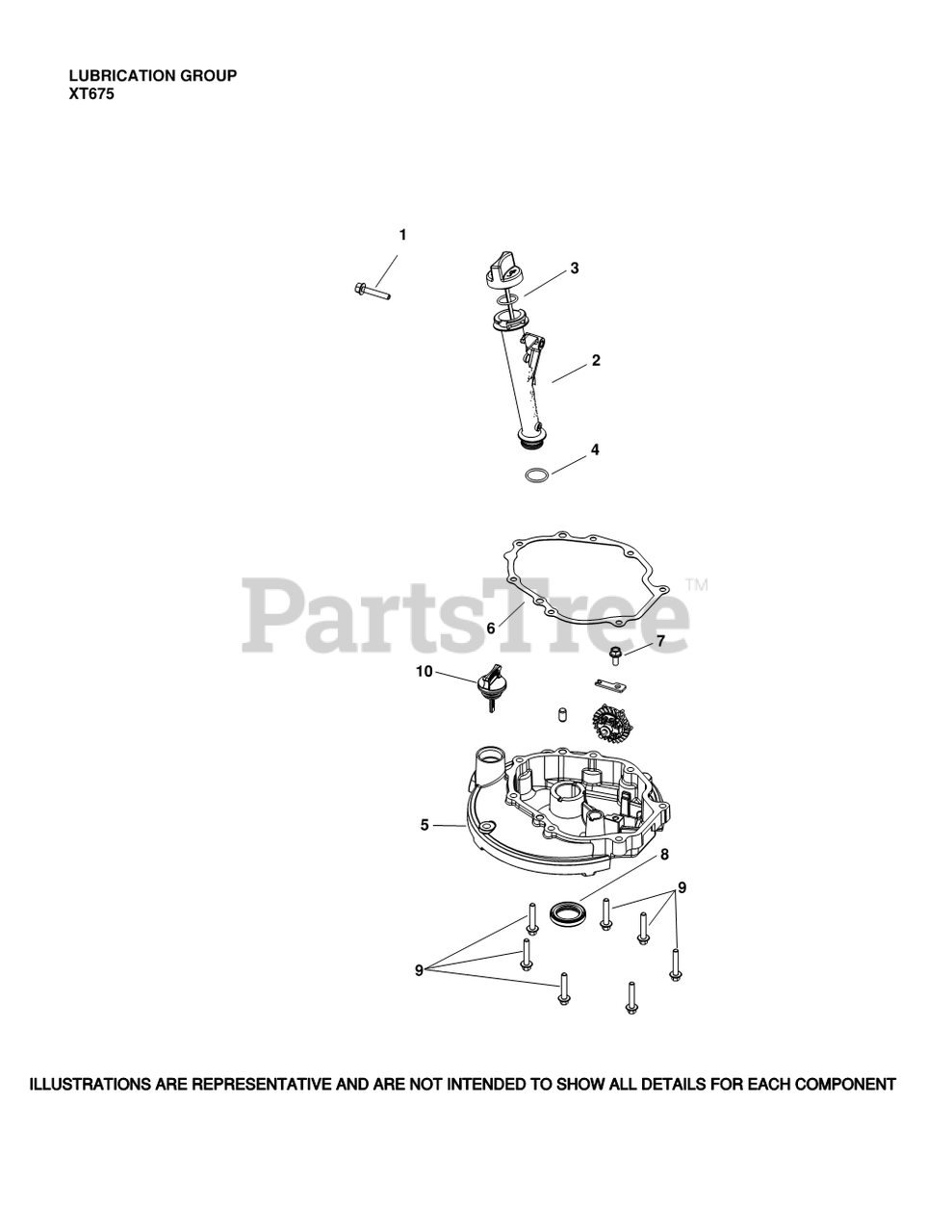 Kohler XT675-3035 - Kohler XT Series Engine, Made for Toro, 6.75 ft-lbs ...