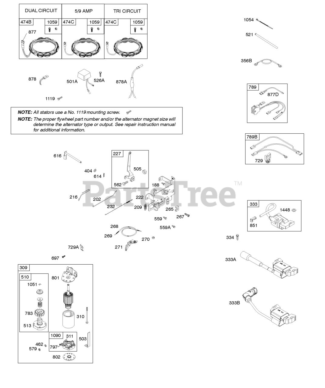 Briggs & Stratton 31P677-0125-G5 - Briggs & Stratton Vertical Engine ...