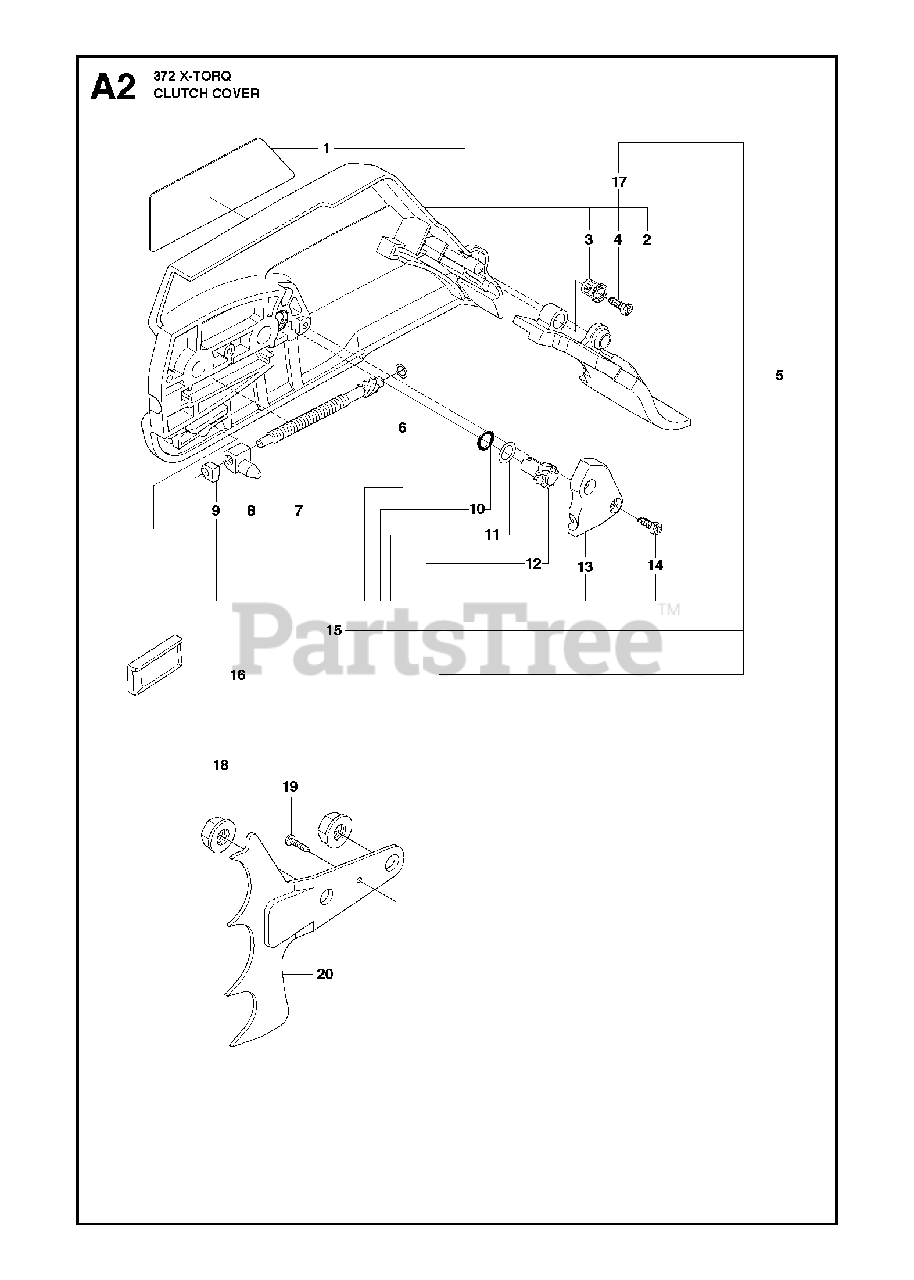 Husqvarna 372 XP - Husqvarna Chainsaw with X-TORQ (2013-09) CLUTCH ...