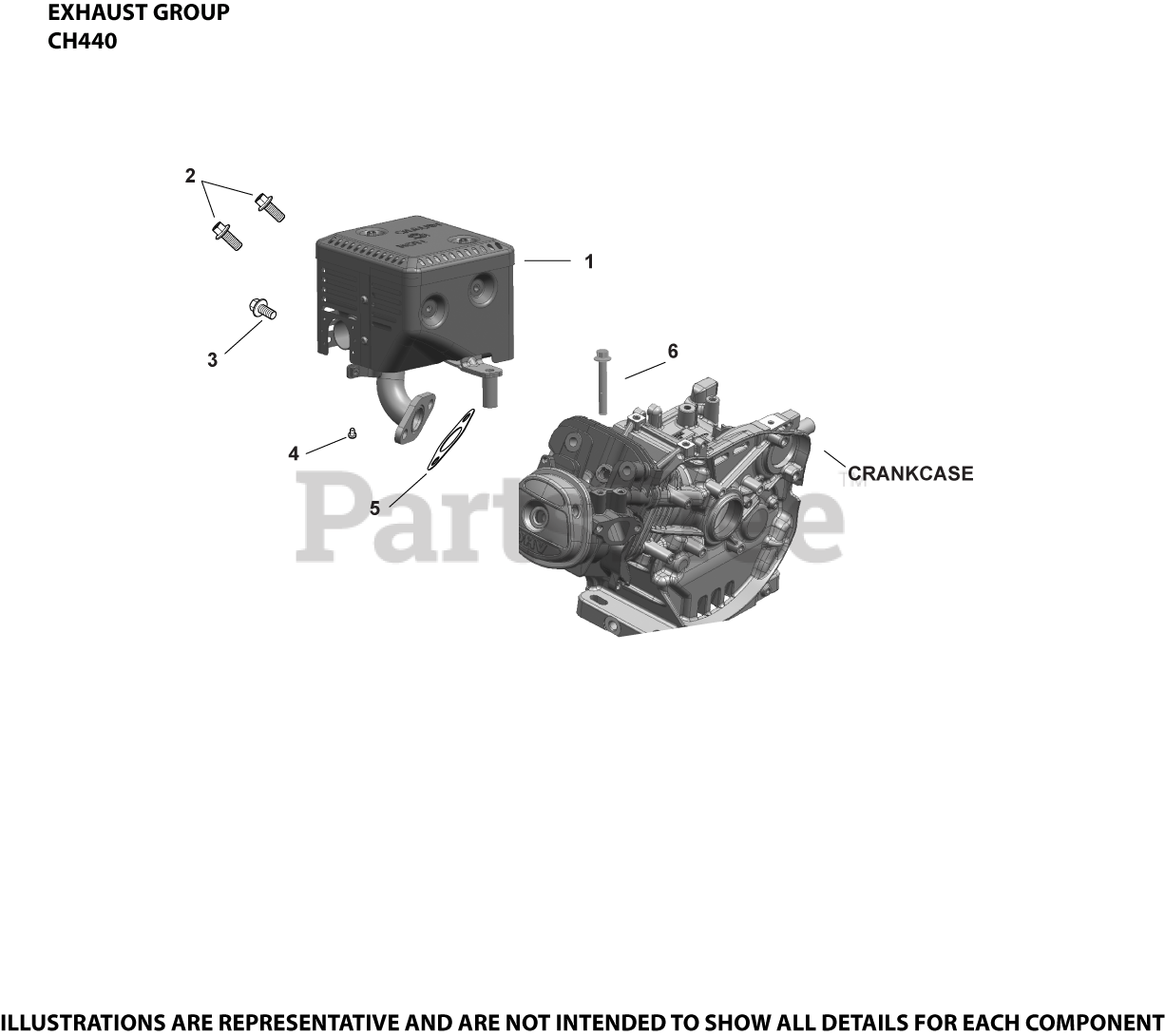 Kohler CH440-1056 - Kohler Command PRO Engine, Basic Version, 14hp, 10 ...