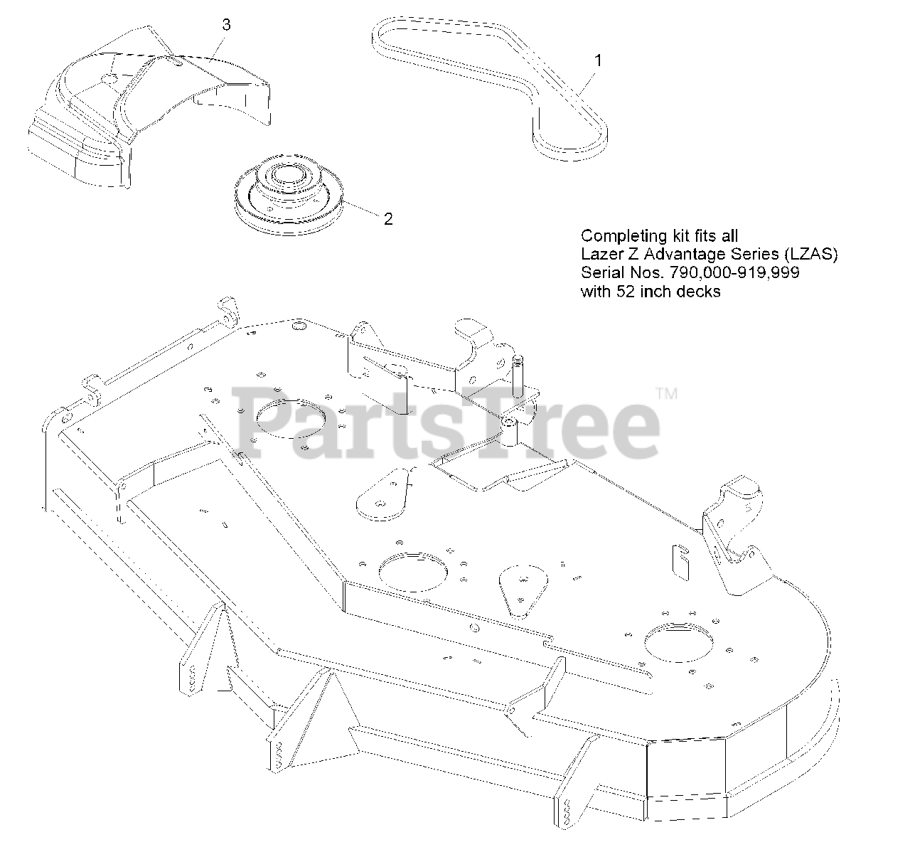 Exmark LZUVQD7 - Exmark Ultra Vac QDS Bagger for Lazer Z Mower (SN ...