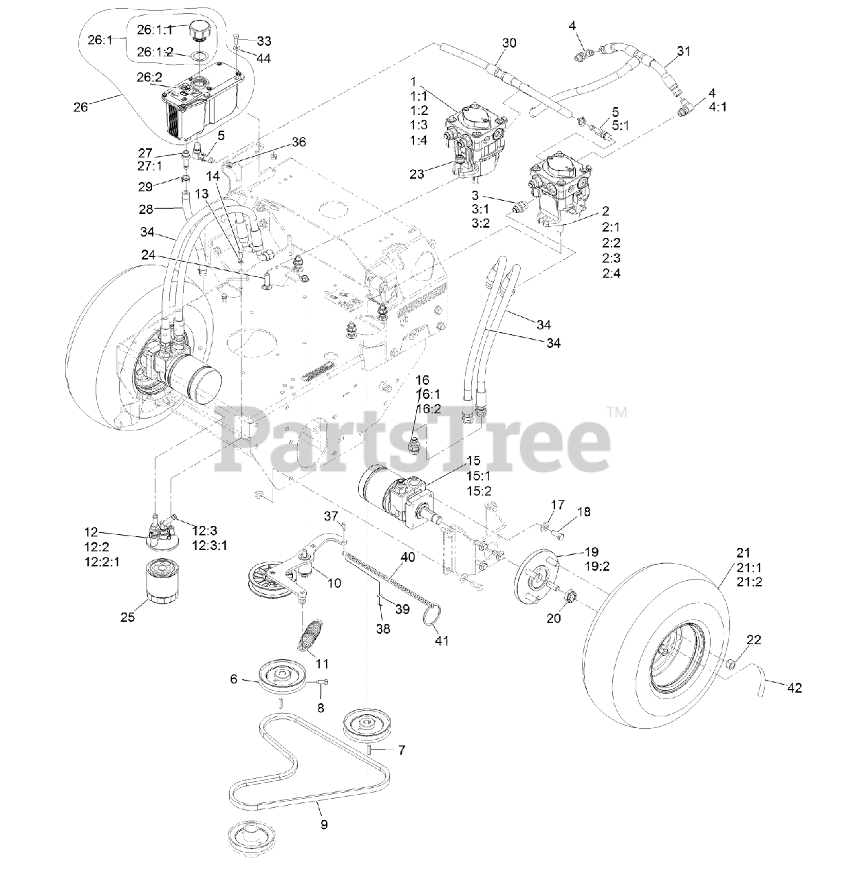 Exmark TTS481CKA36300 - Exmark 36" Turf Tracer S-Series Walk-Behind ...