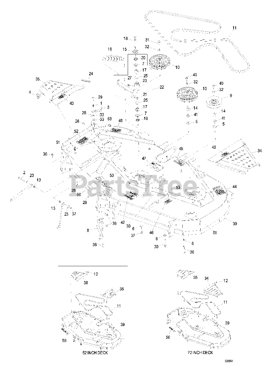 Exmark FR724 - Exmark 72" Front Runner Deck (SN: 670000 - 719999) (2007 ...