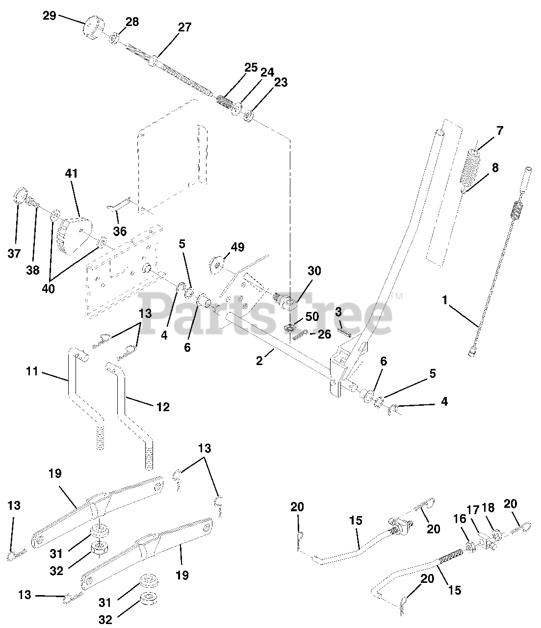 Husqvarna YTH 150 (954140007) - Husqvarna Yard Tractor (1999-03) Mower ...