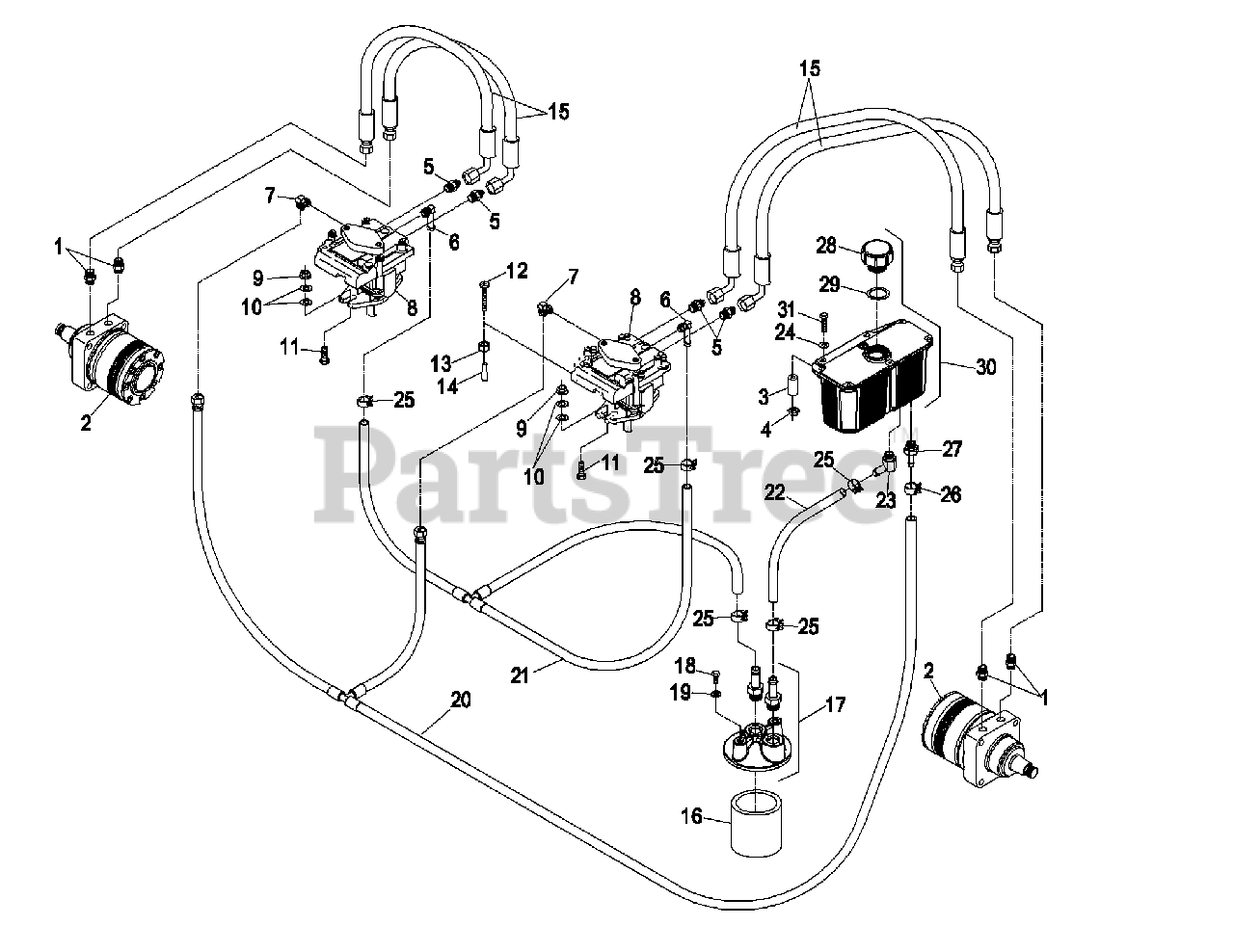 Exmark VH3615KAC - Exmark 36" Viking Hydro Walk-Behind Mower, 15hp ...