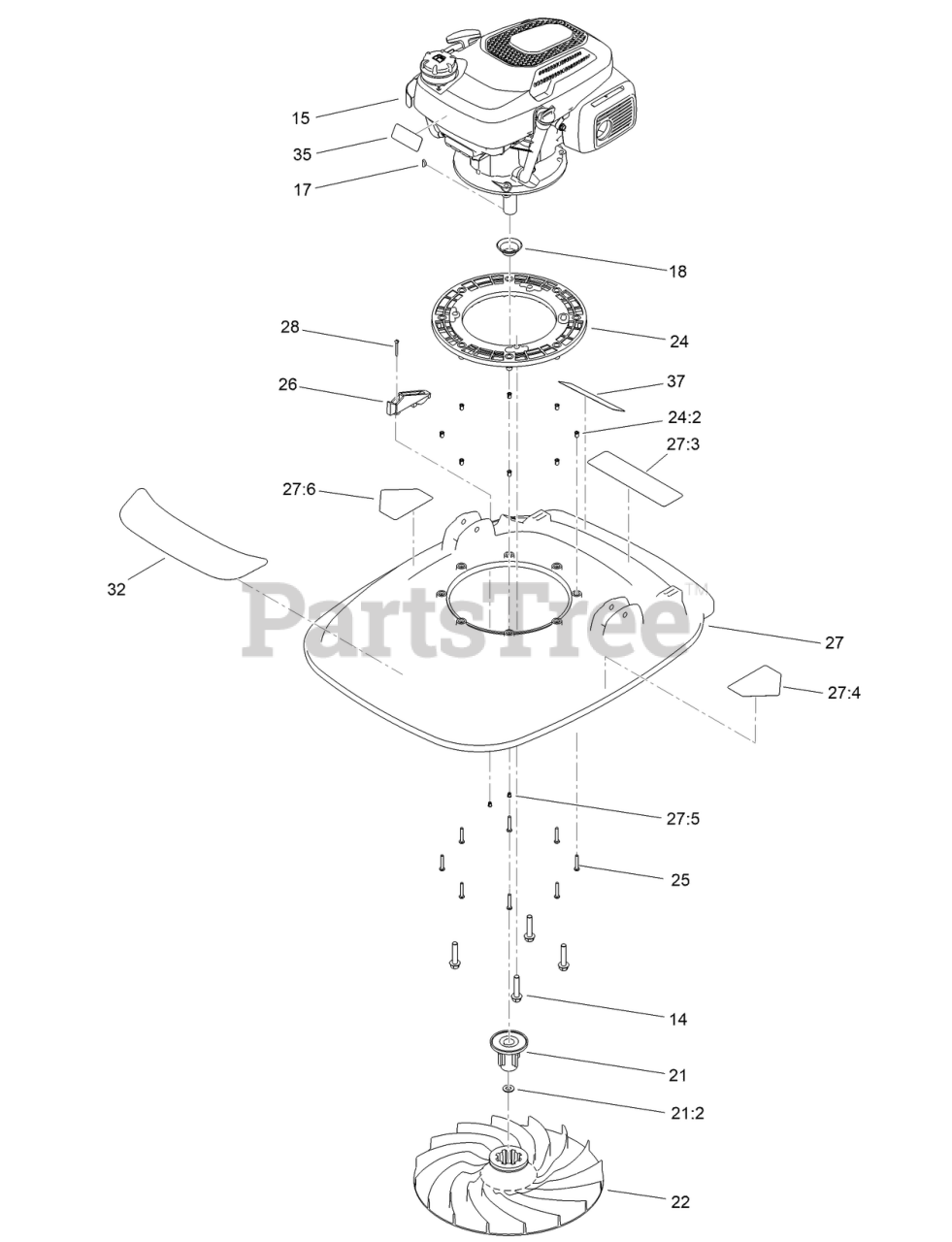Toro 02616 - Toro HoverPro 450 Walk-Behind Mower (SN: 400000000 ...