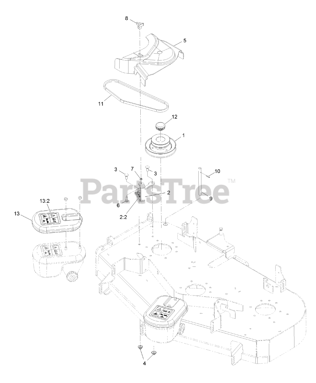Exmark 135-2604 - Exmark Radius Ultra Vac Bagger (SN: 408644346 ...